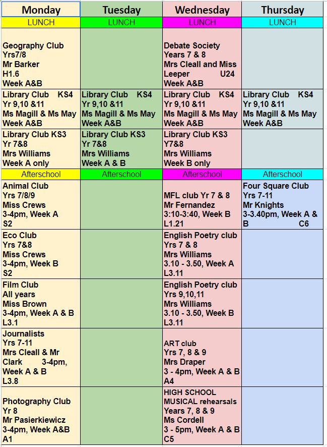 Extra-Curricular Activities | The Howard School