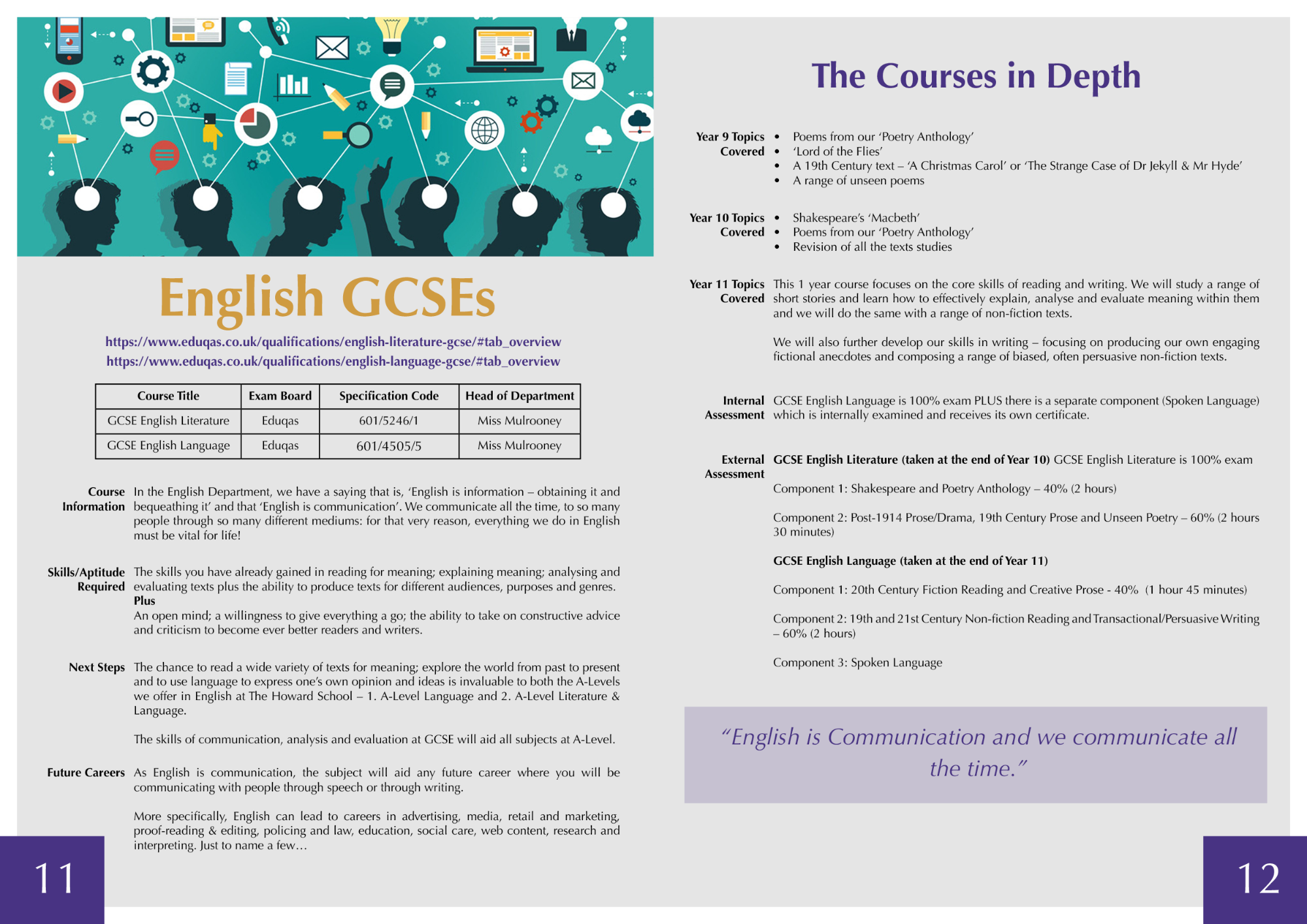 English The Howard School English The Howard School